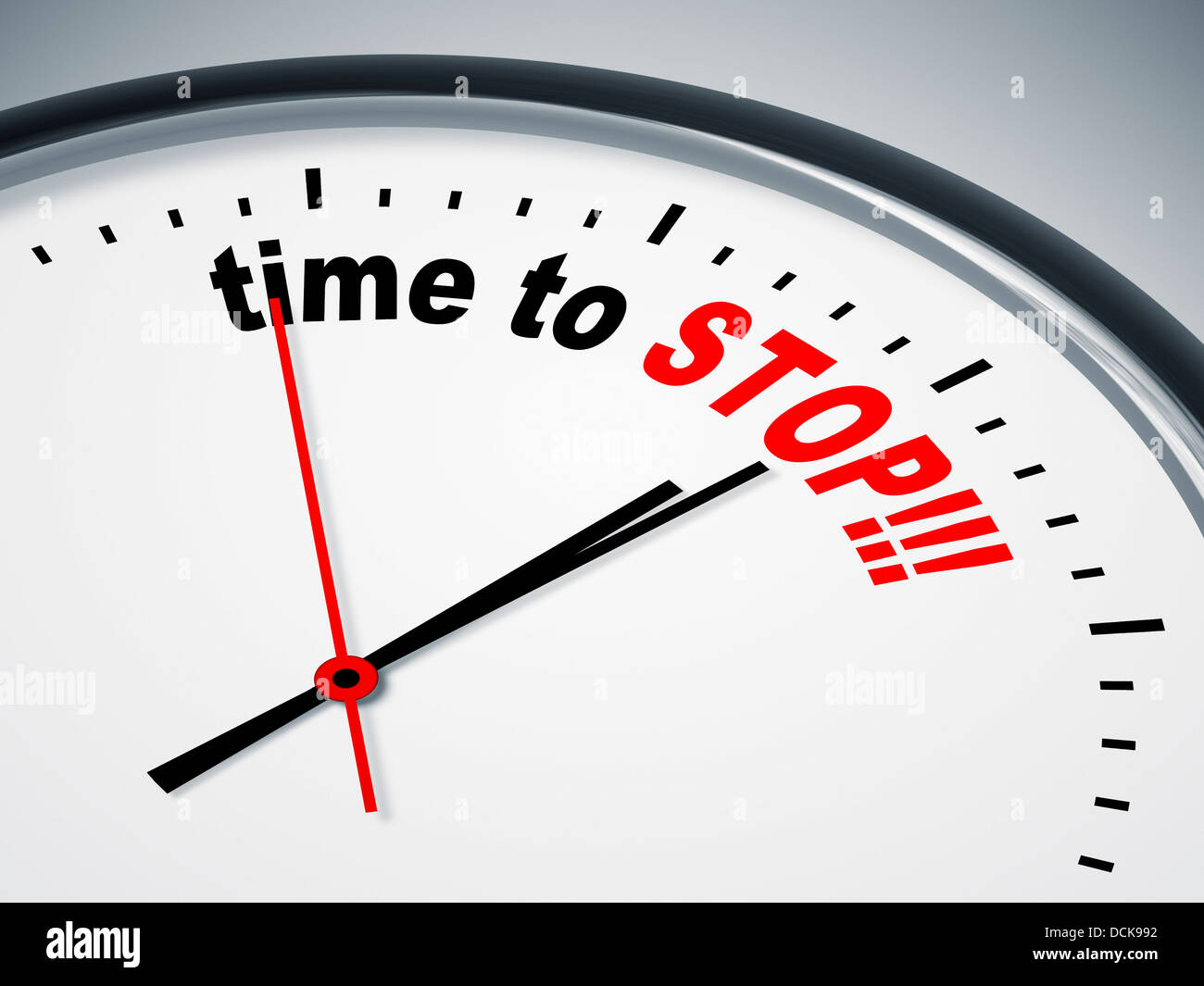 time to stop Stock Photo - Alamy