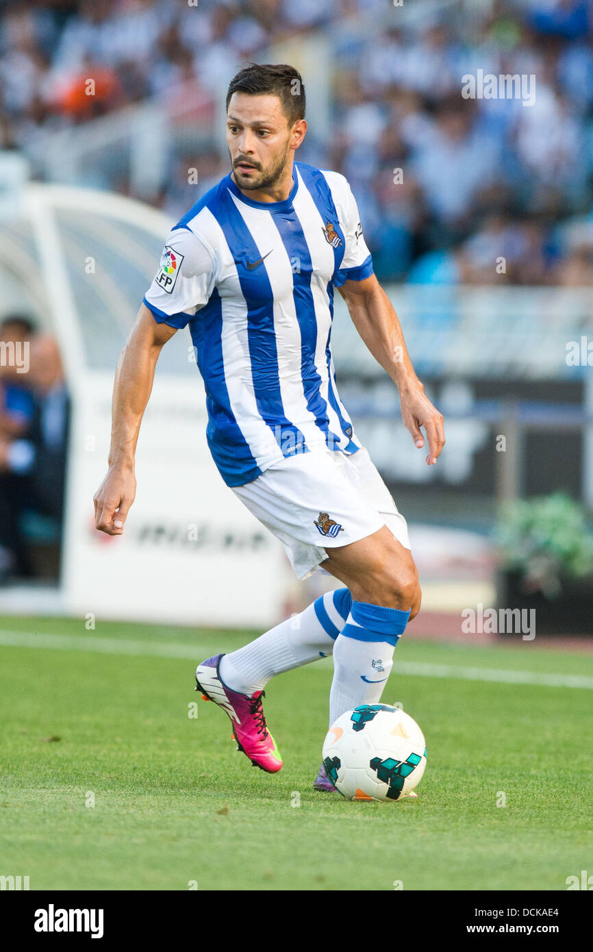 Alberto De la Bella (Real Sociedad), AUGUST 17, 2013 - Football ...