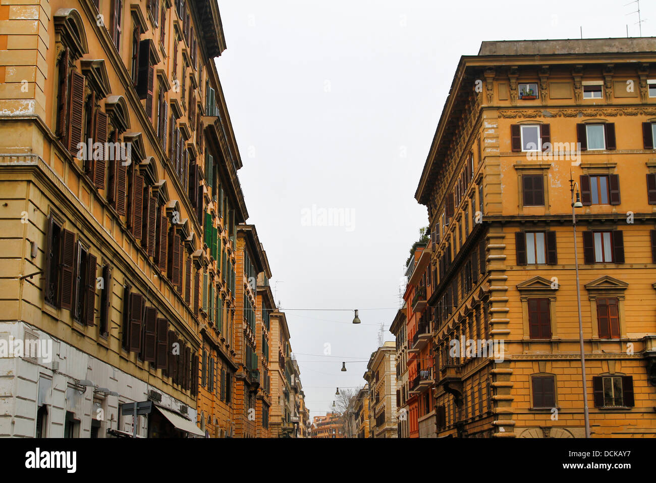 General view of the architecture of Rome buildings in Italy Stock Photo ...