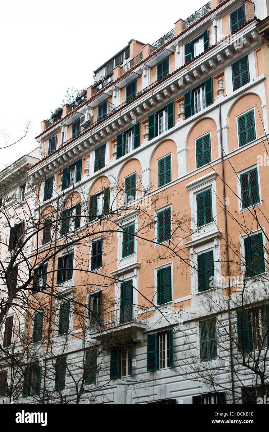 General view of the architecture of Rome buildings in Italy Stock Photo ...
