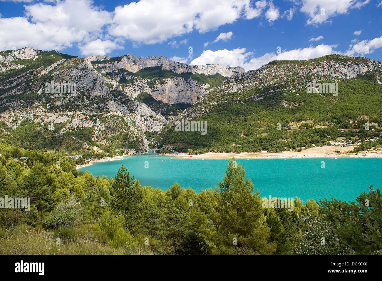 Lac de Sainte Croix (Provence - Alpes, France) - View of the lak Stock ...