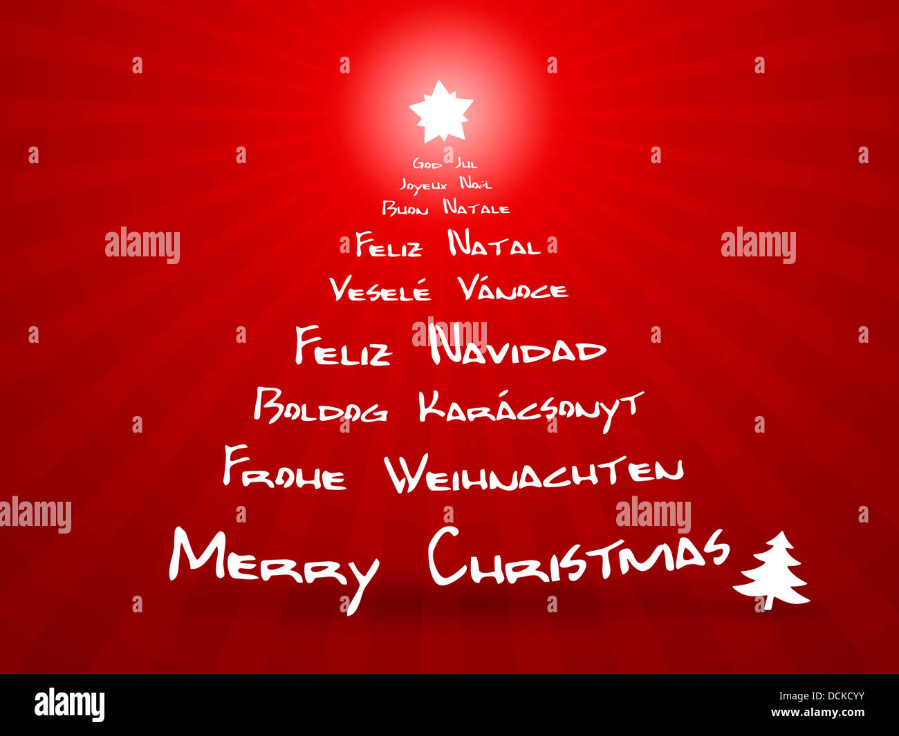 Merry christmas in different languages hi-res stock photography and ...