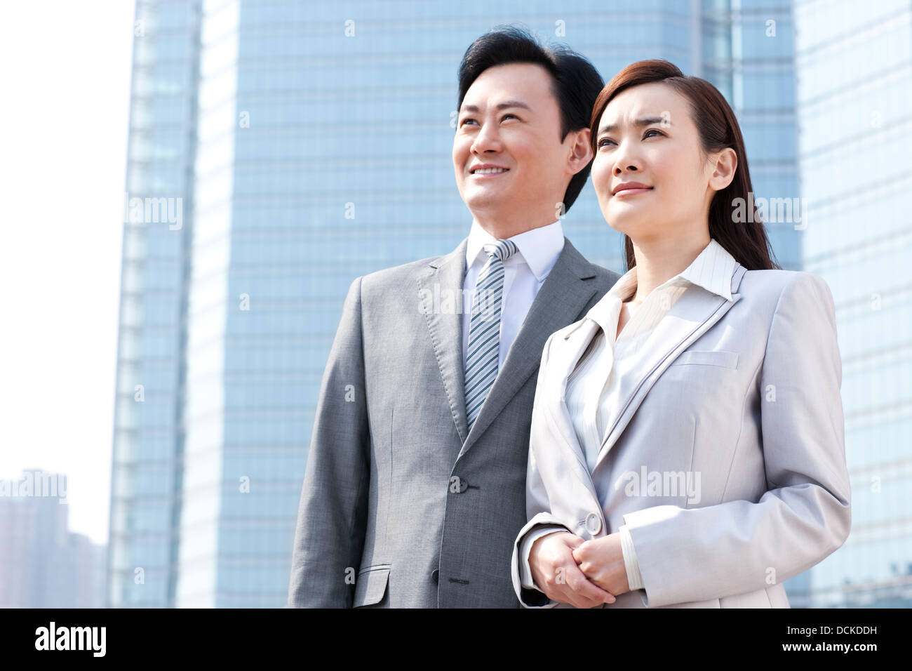 Business partners outdoors portrait hi-res stock photography and images ...