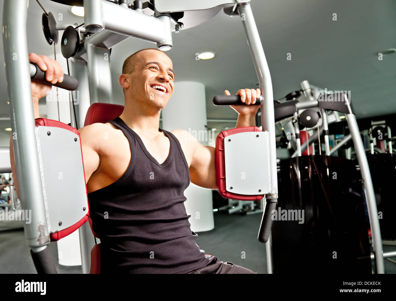 Man gym fitness Stock Photo - Alamy