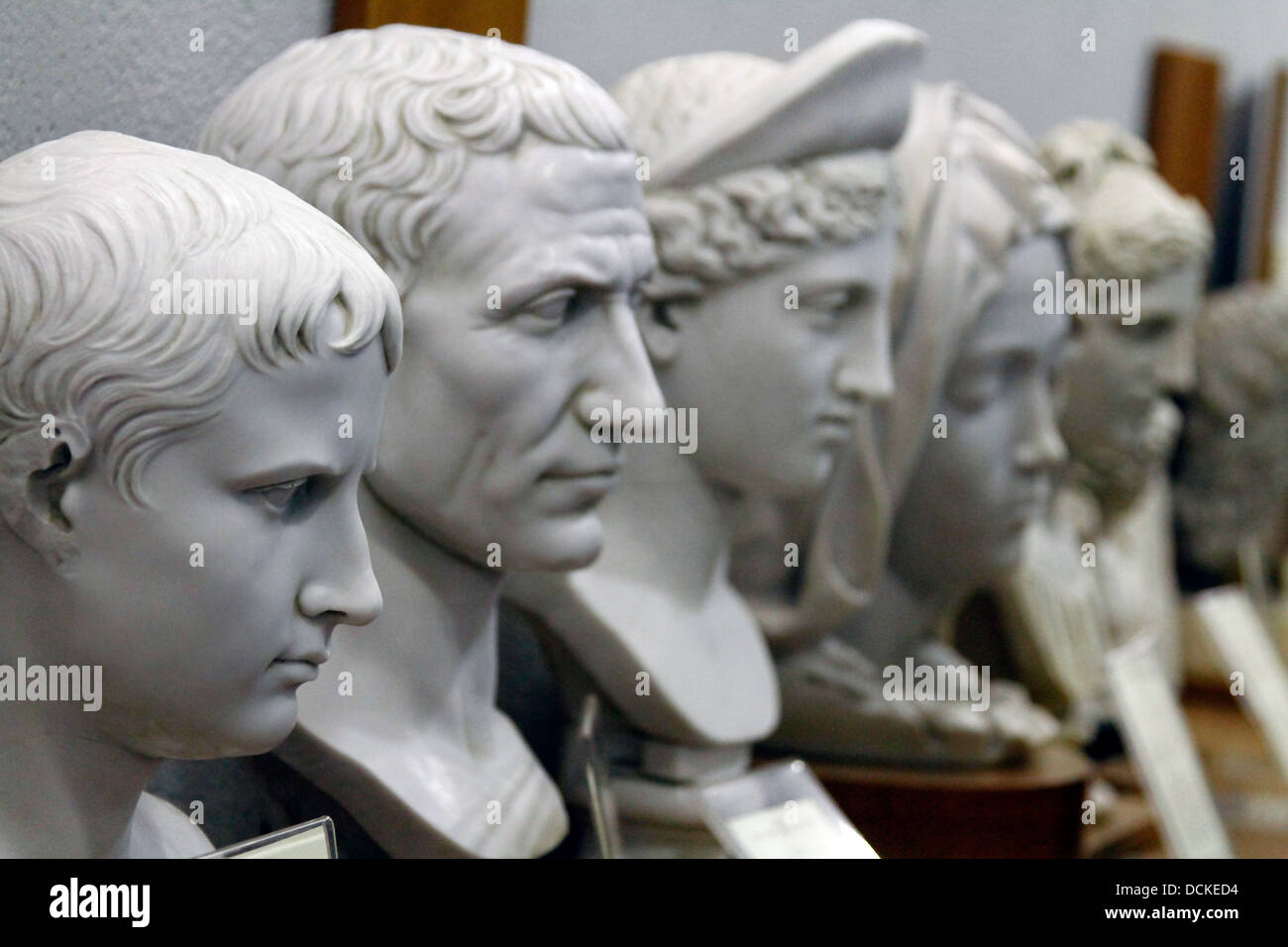 Close view details of beautiful male statue inside the Vatican museums ...