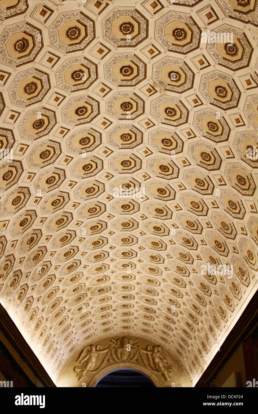 Close view details of the ceilings inside the Vatican museums Stock Photo - Alamy