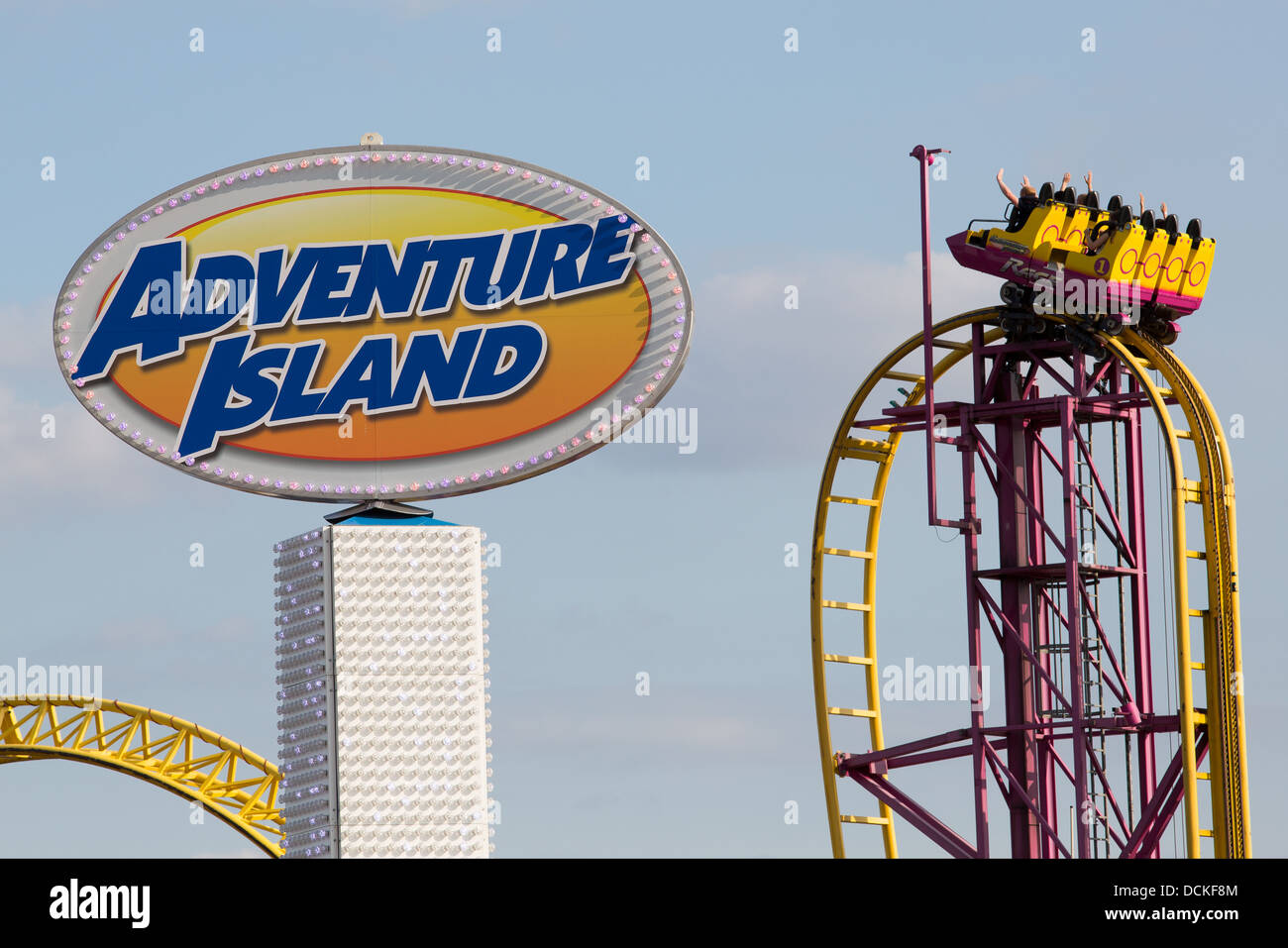 19/08/2013 Rage ride at Adventure Island theme park, Southend-on-sea ...
