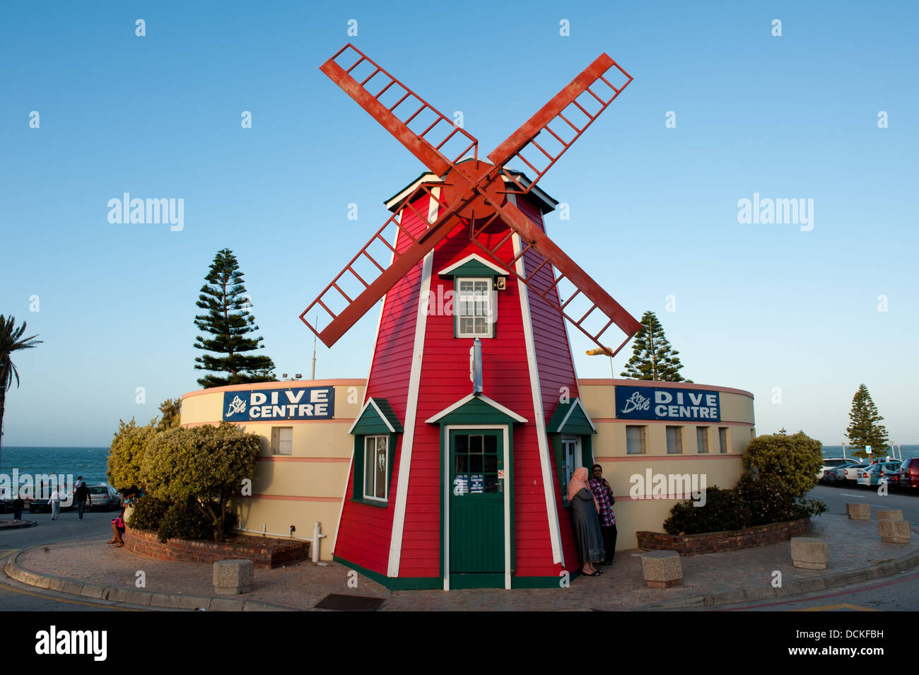 Dive Centre in a windmill at Humewood Beach, Port Elizabeth, Eastern ...
