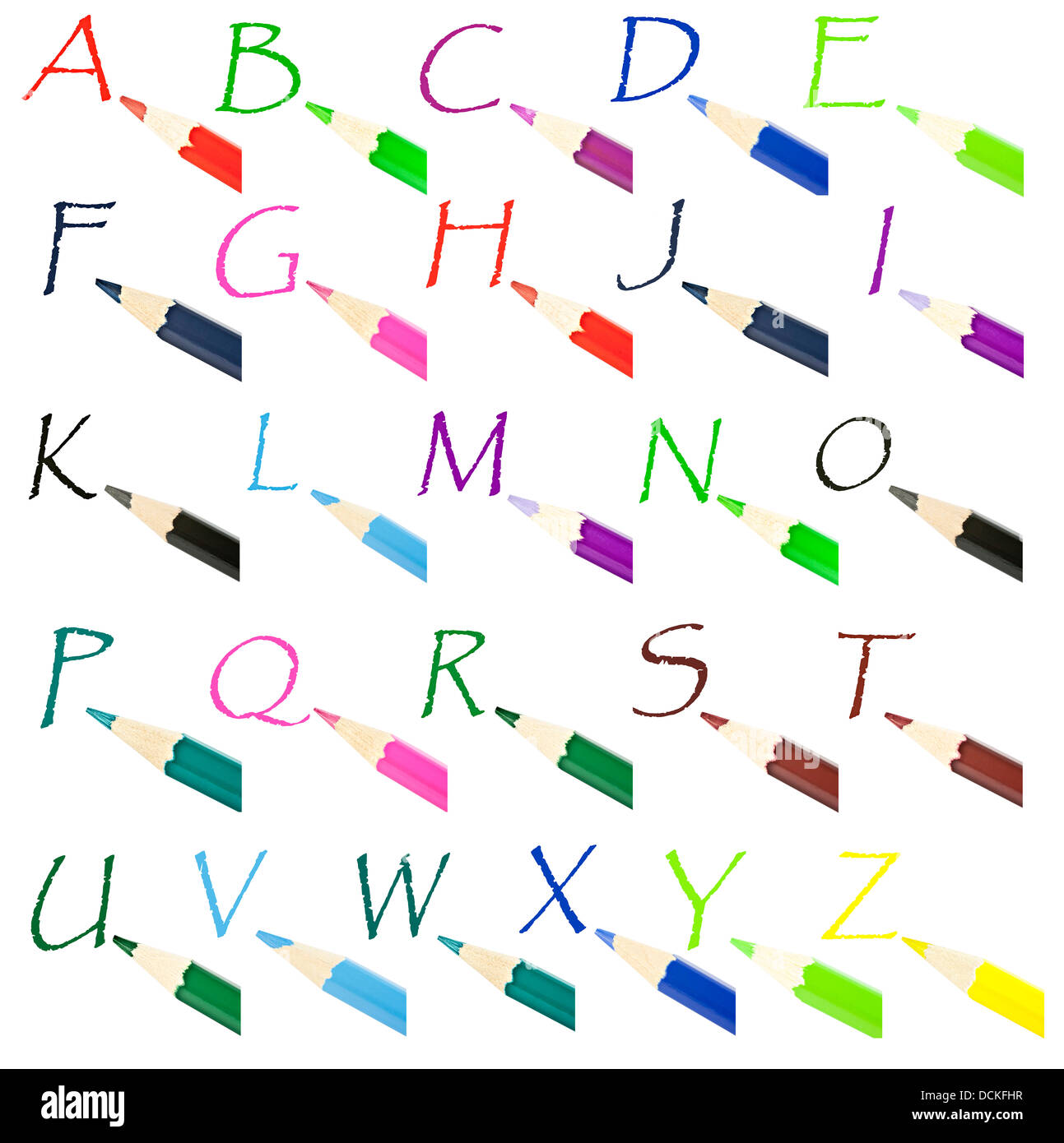 Alphabet office equipment office supplies hi-res stock photography and ...
