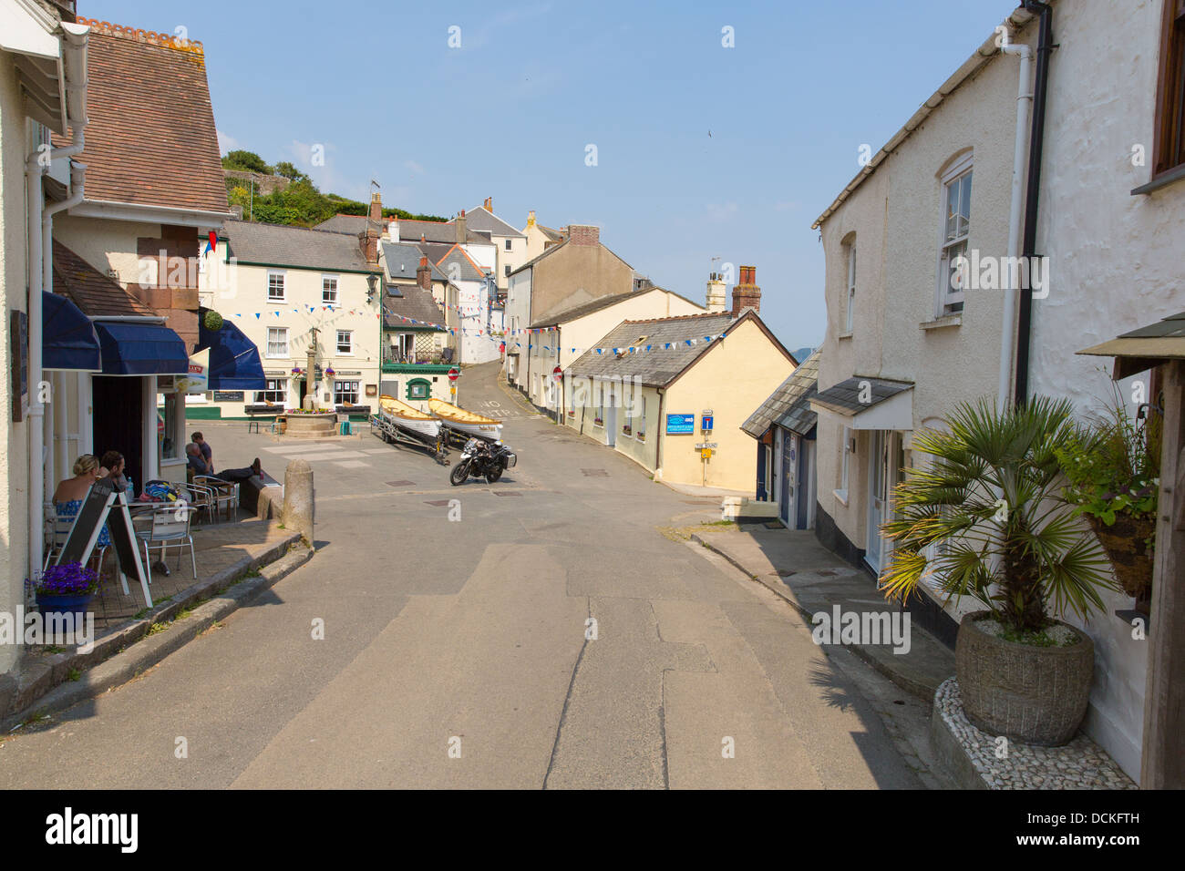 Cawsand village Cornwall England UK on the Rame Peninsula. Overlooks ...
