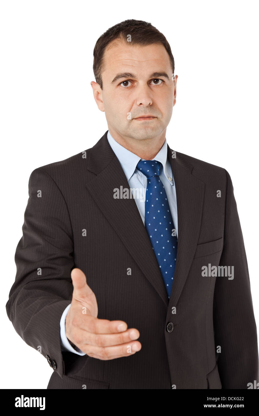 businessman offering handshake Stock Photo - Alamy