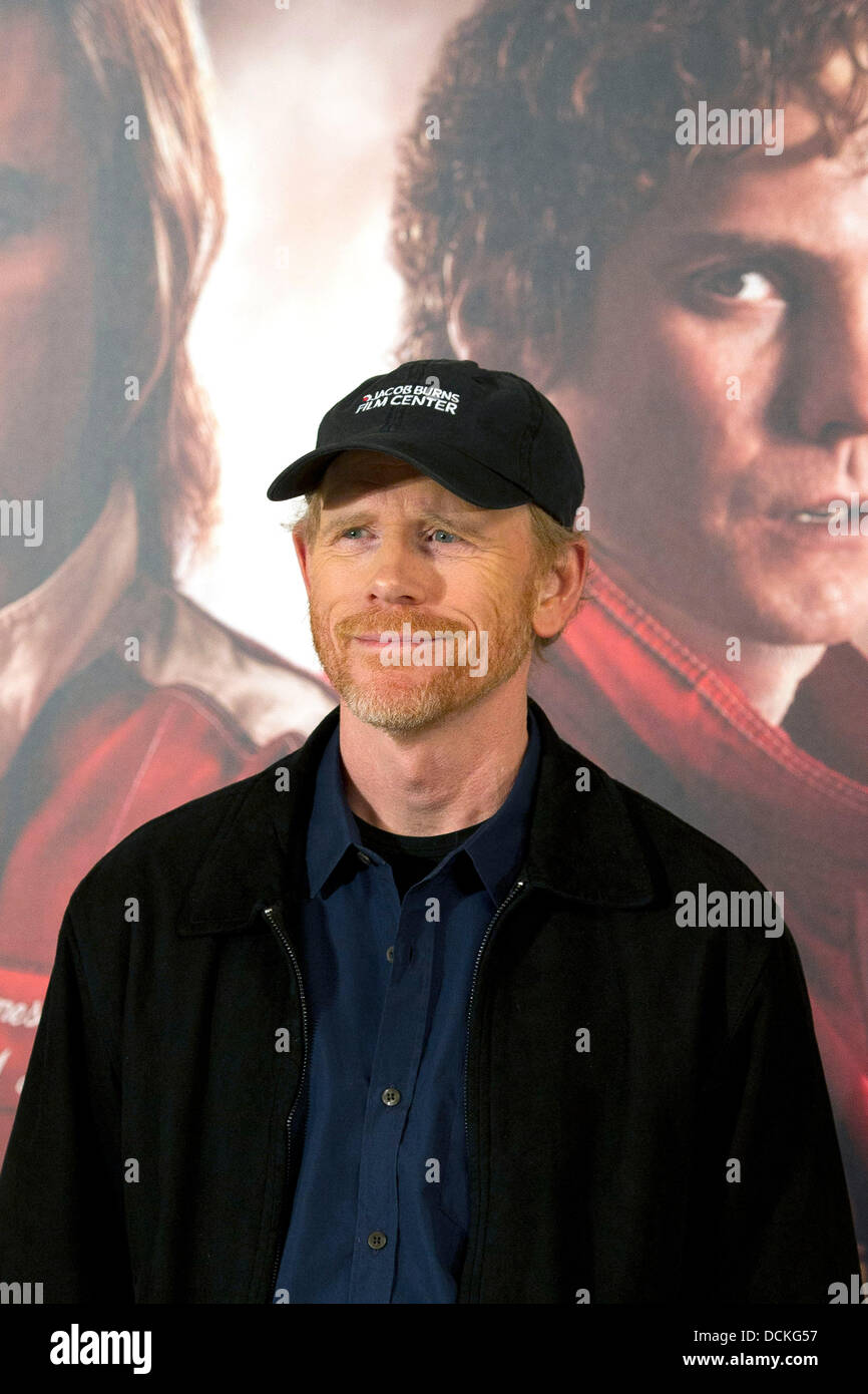 Madrid, Spain. 19th Aug, 2013. Director Ron Howard attends the ...