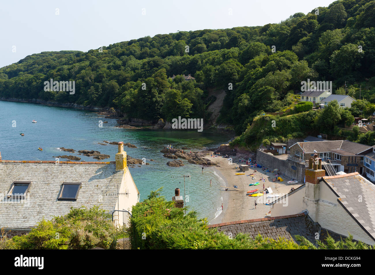 Cawsand beach and village Cornwall England UK on the Rame Peninsula ...