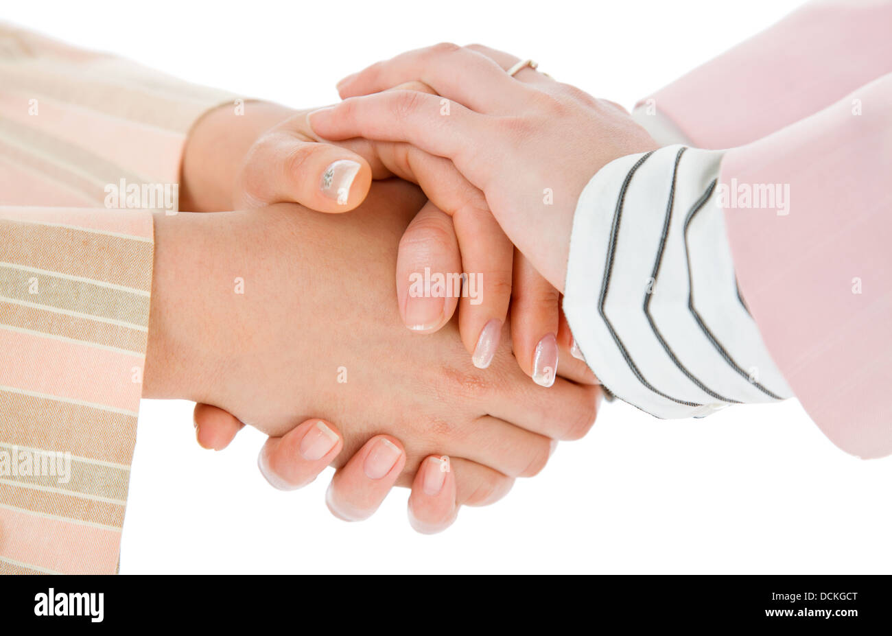warm female business handshake Stock Photo - Alamy