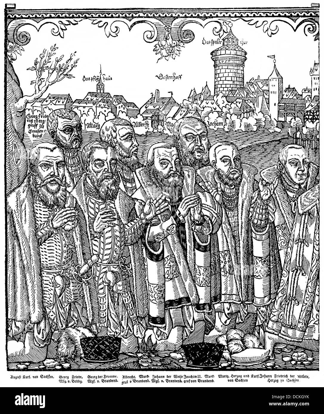 Royal patrons Black and White Stock Photos & Images - Alamy