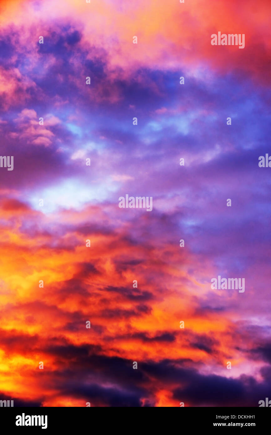 Sky on fire Stock Photo - Alamy