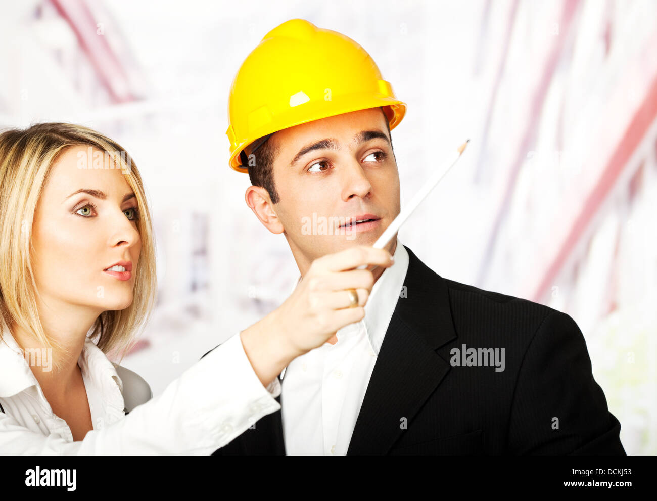 Male female design engineers work hi-res stock photography and images ...