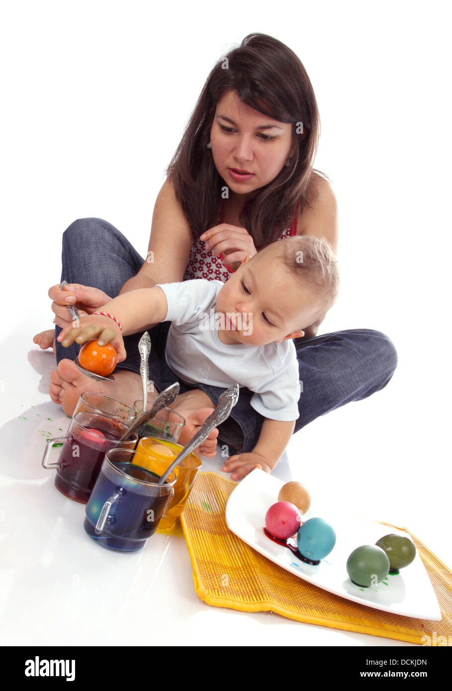 Mother preparing hi-res stock photography and images - Alamy