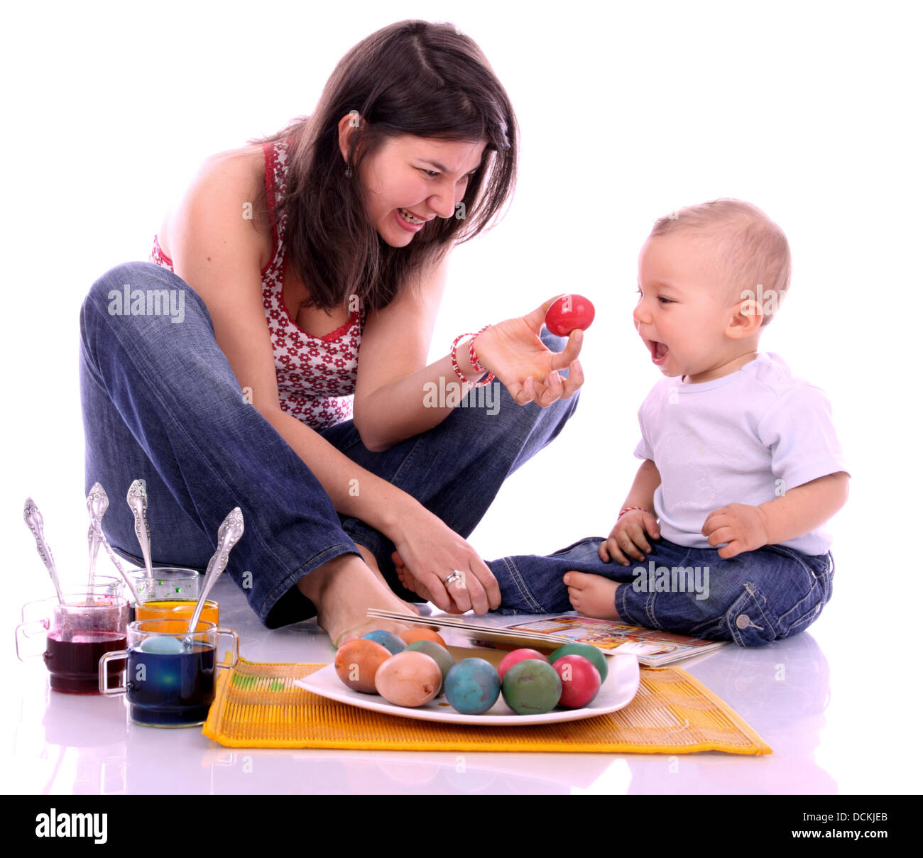 Happy mother and son Stock Photo - Alamy