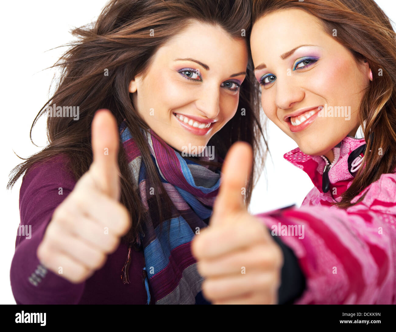 girls thumbs up Stock Photo - Alamy