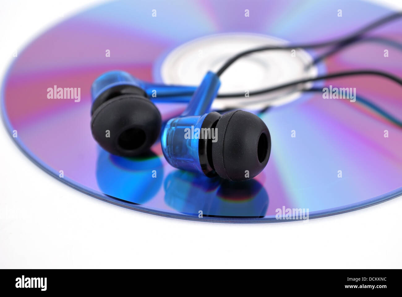 headphones and cd Stock Photo - Alamy