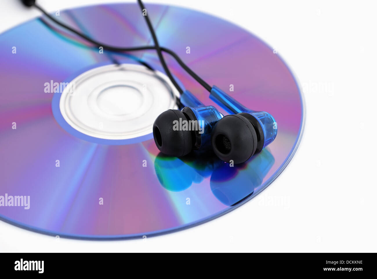 headphones and cd Stock Photo - Alamy