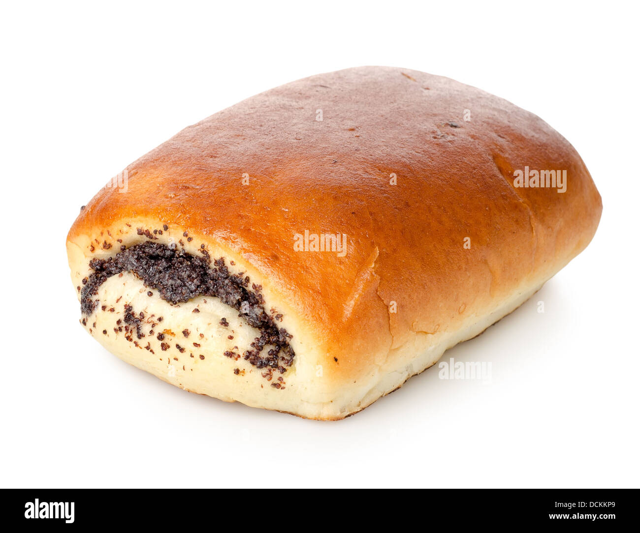 Bun with poppy seeds Stock Photo - Alamy