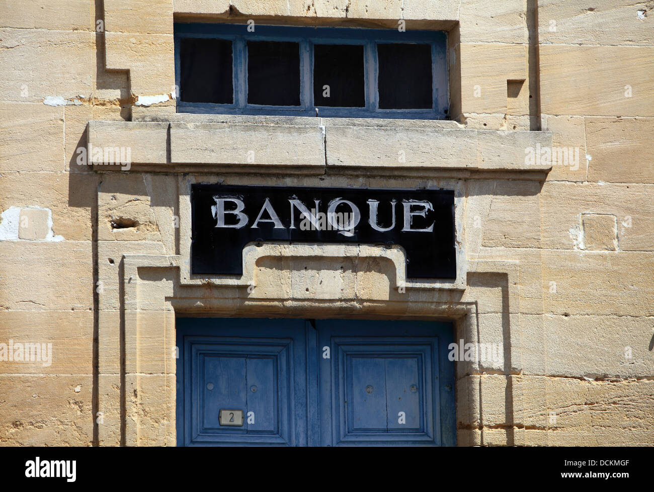Banque sign in France Stock Photo - Alamy