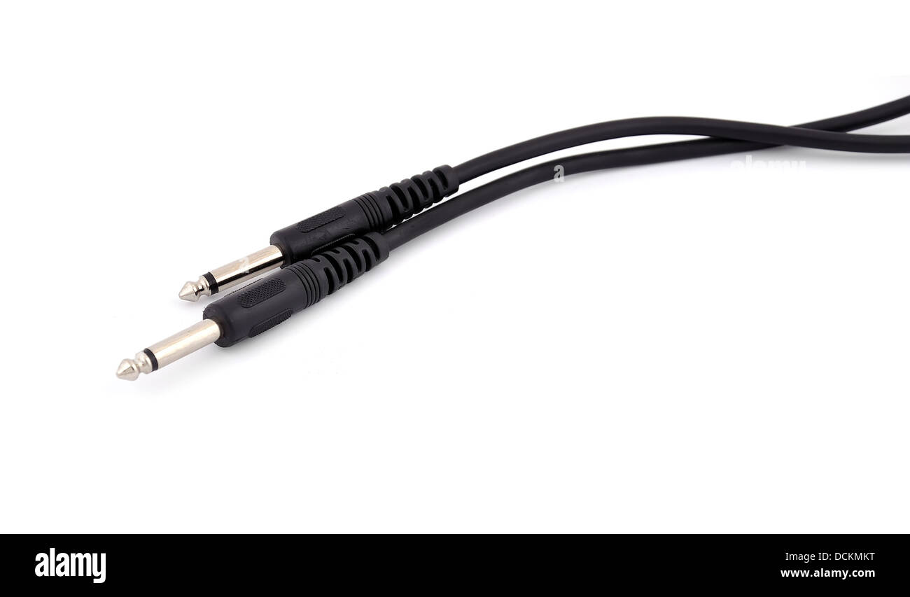 Two audio plug Stock Photo - Alamy