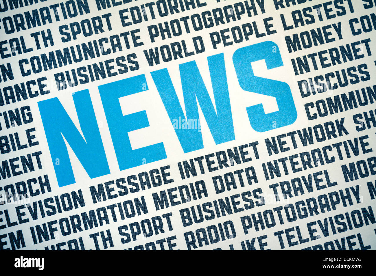 News Sign Poster Stock Photo - Alamy