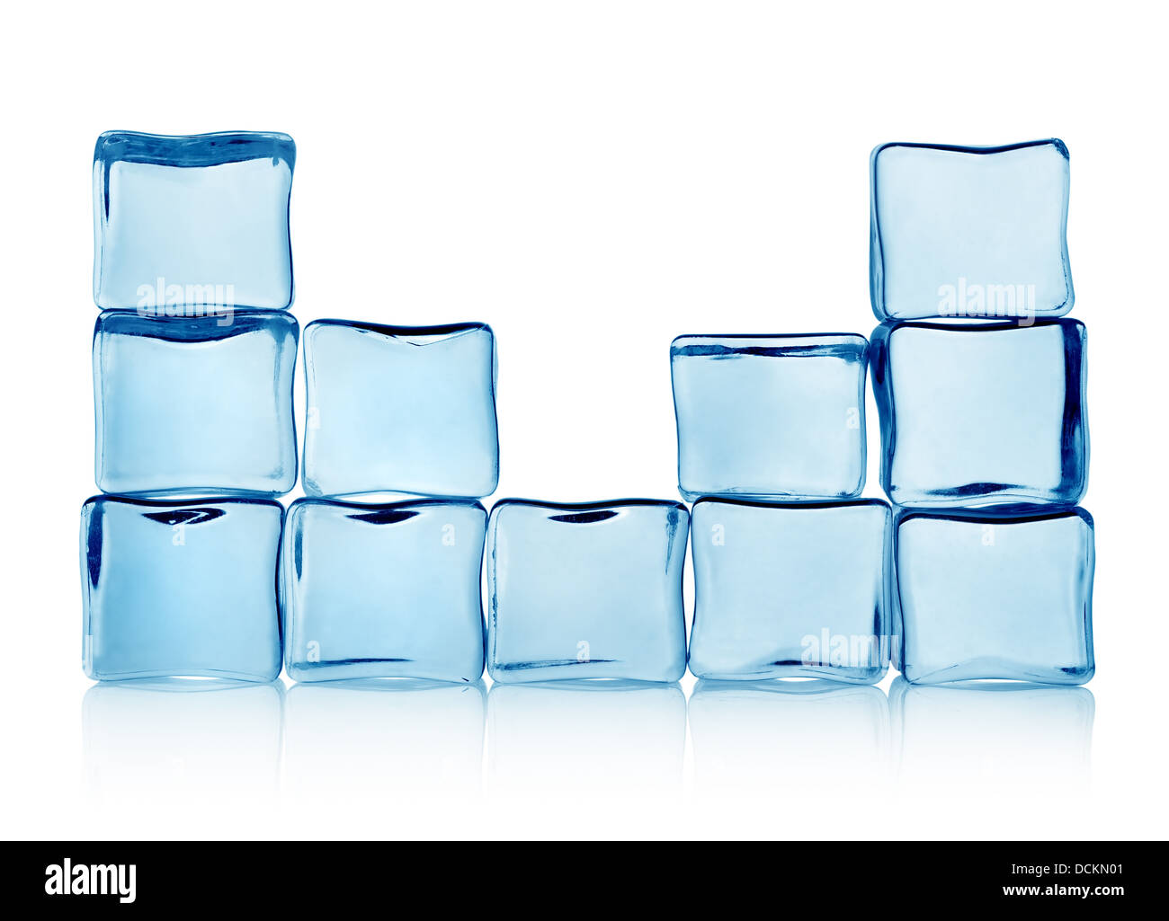 Figures from ice cubes Stock Photo - Alamy