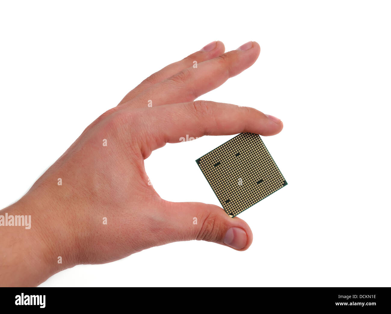 cpu in hand Stock Photo - Alamy