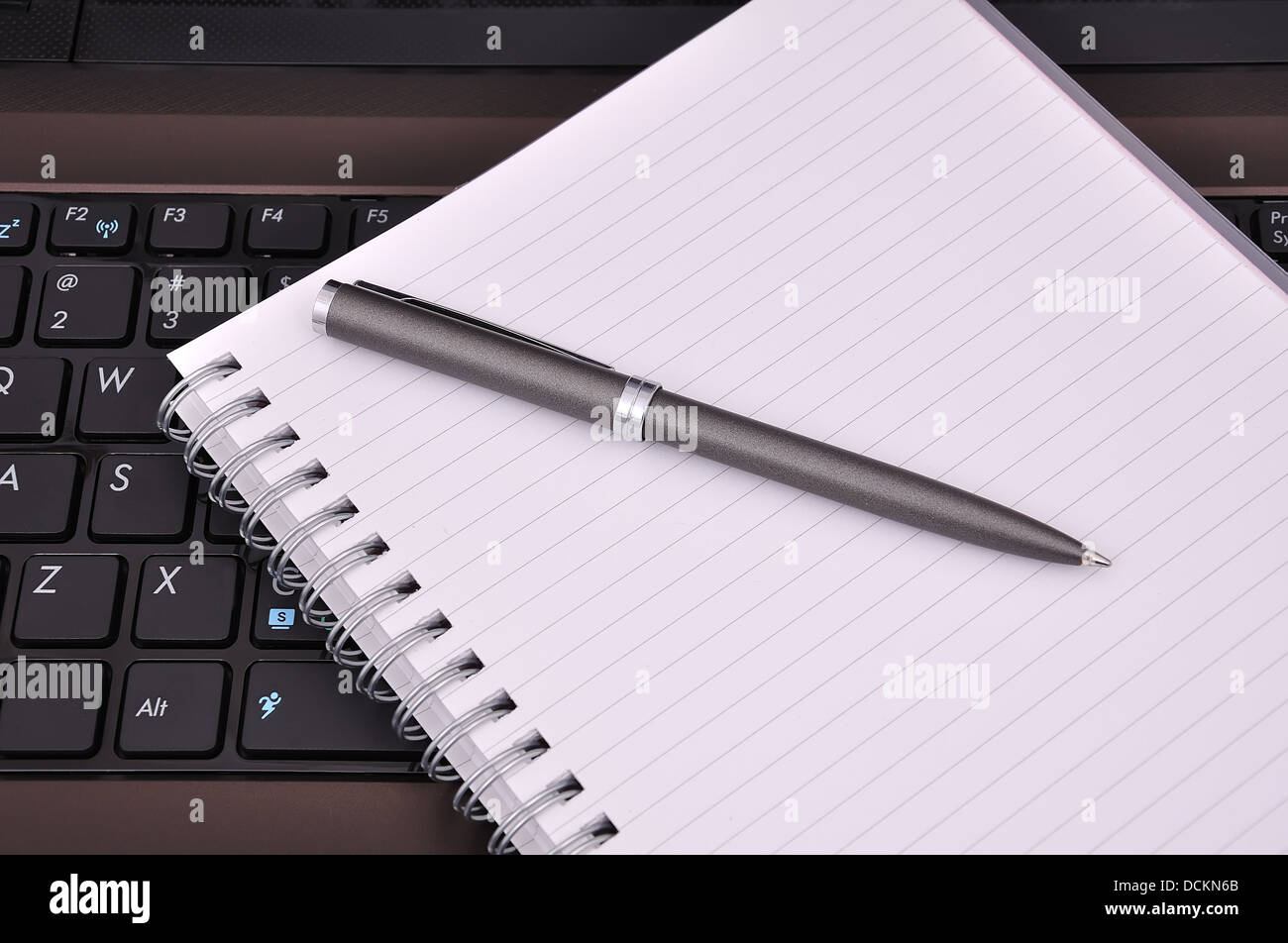 notebook, diary and pen Stock Photo - Alamy