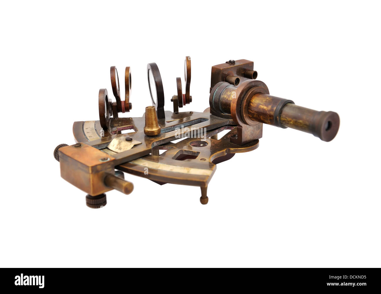 Old sextant brass hi-res stock photography and images - Alamy