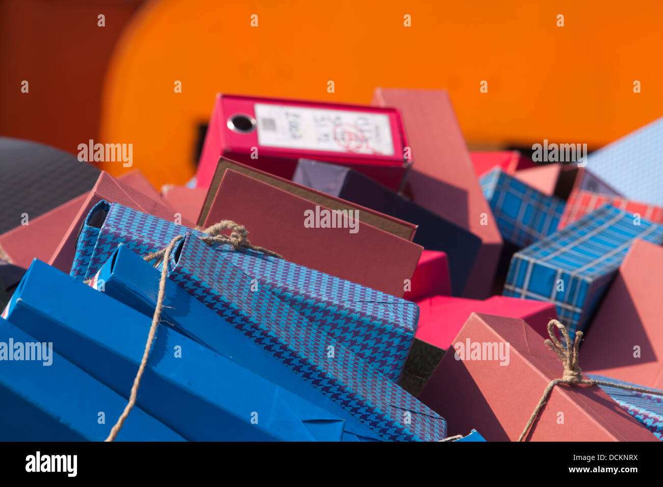 Stack old folders documents hi-res stock photography and images - Alamy