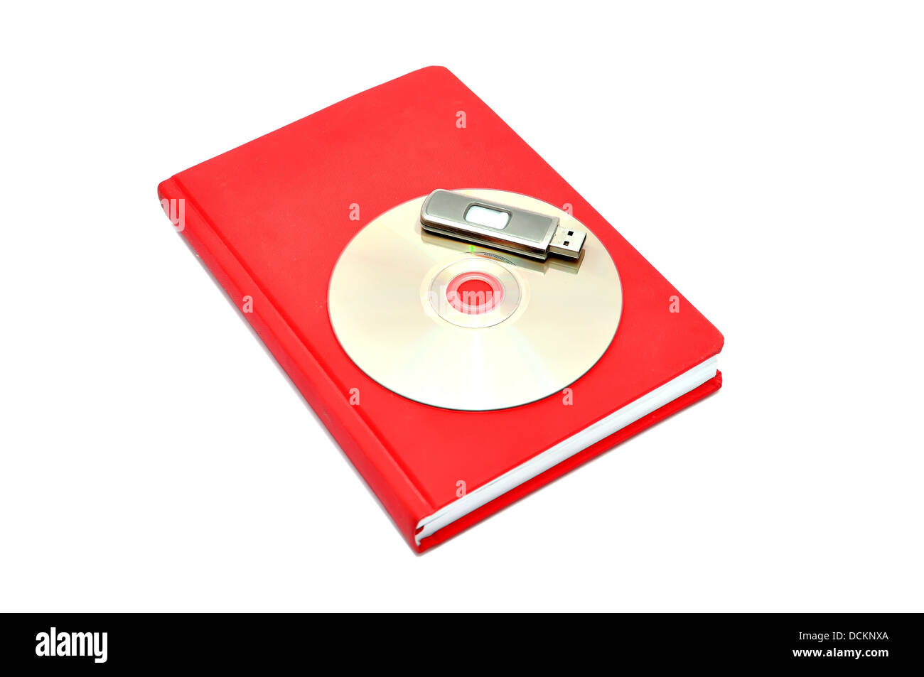 diary, flash drive and cd Stock Photo - Alamy