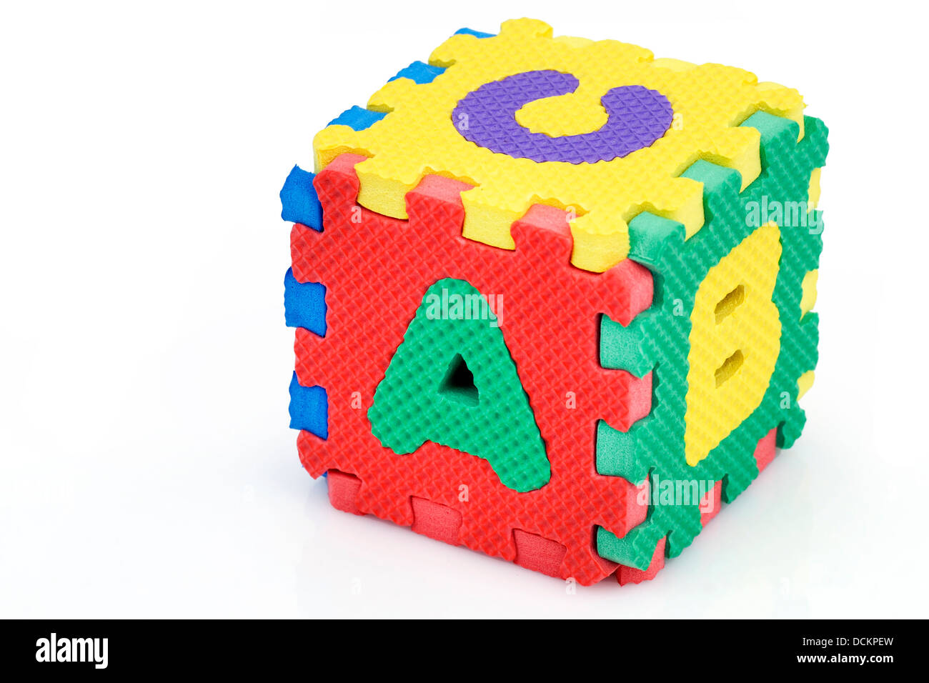 Fun alphabet cube Stock Photo - Alamy