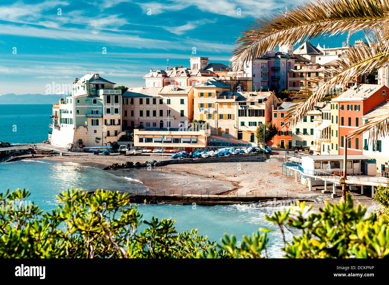 View of Bogliasco, Italy Stock Photo - Alamy