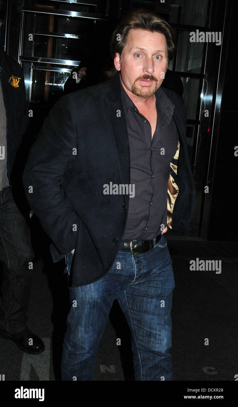 Emilio Estevez leaves his midtown hotel New York City, USA - 06.10.11 ...