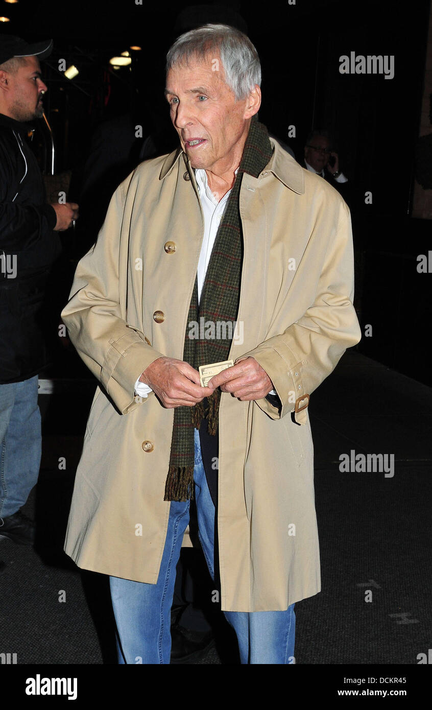 Burt Bacharach leaves his midtown hotel New York City, USA - 06.10.11 ...