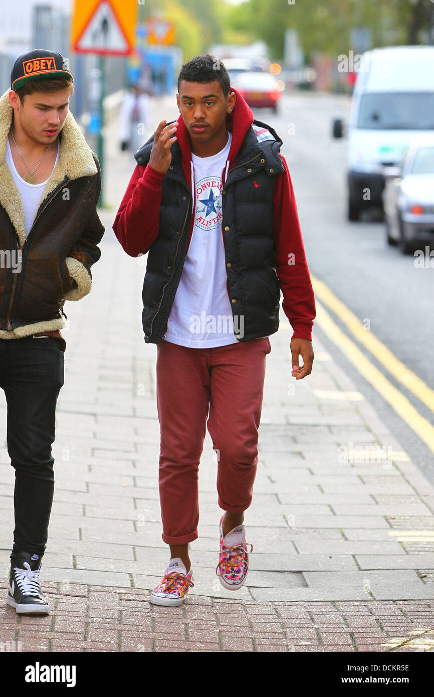 X Factor Finalists Stefan Romer and Jordan Higo from Nu Vibe arrive at ...