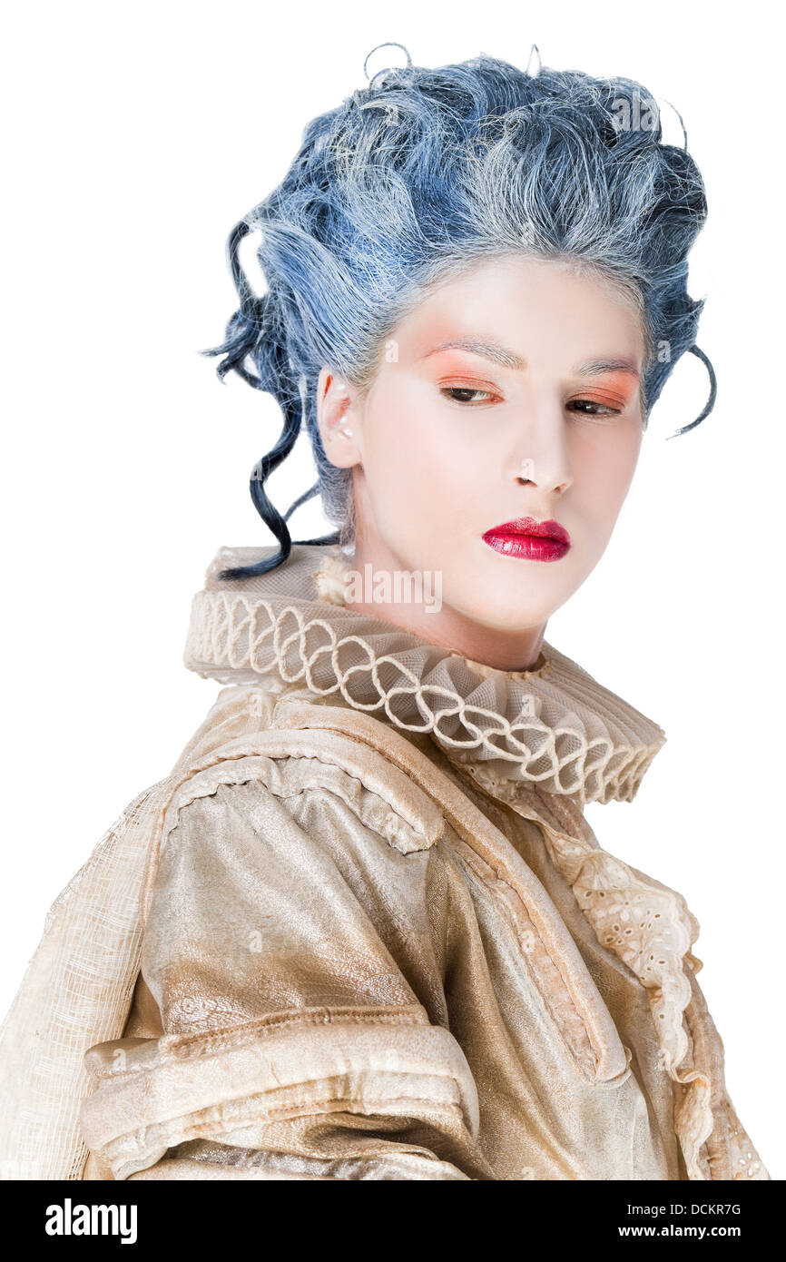 Female portrait medieval costume Stock Photo - Alamy