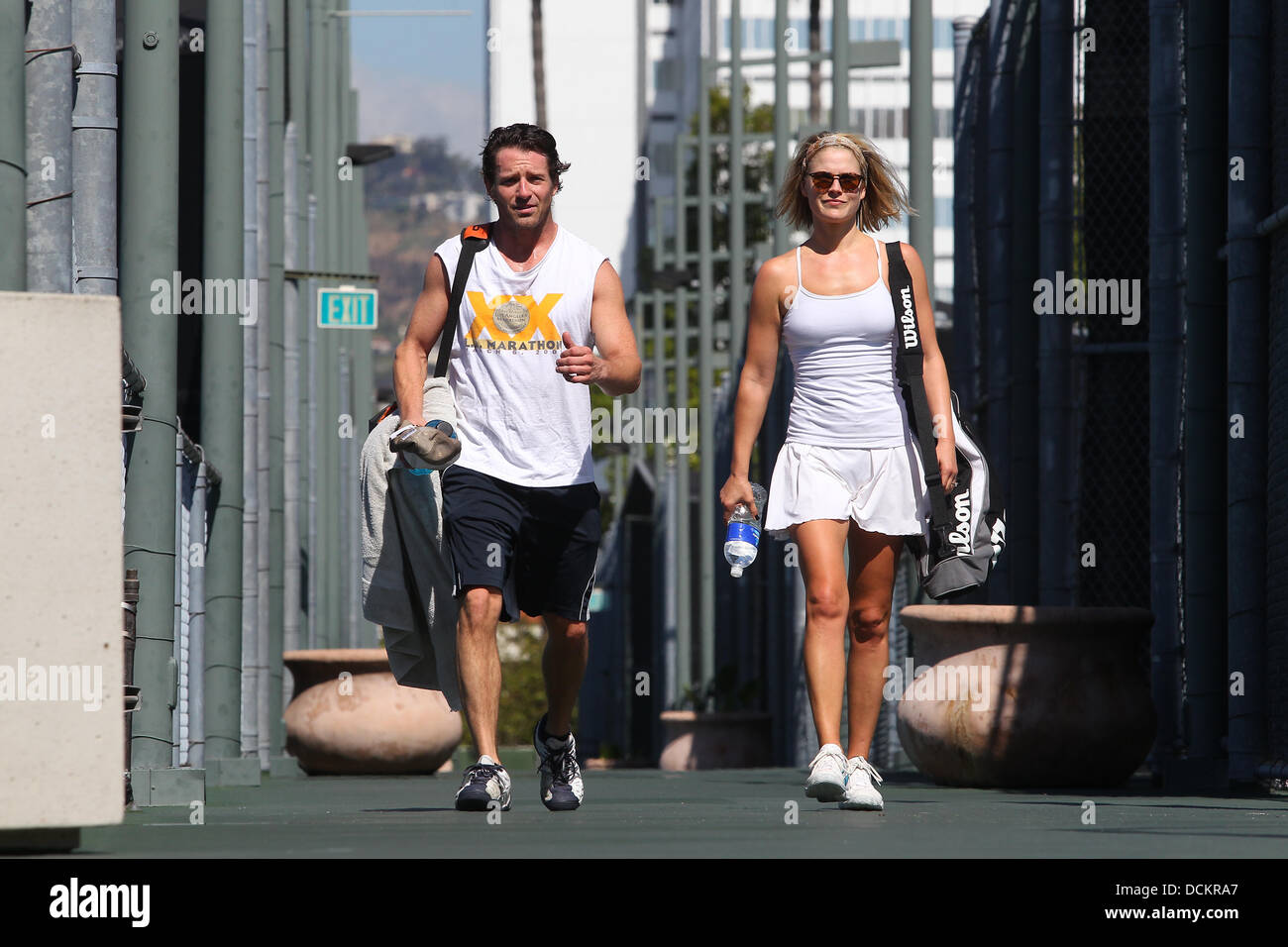 Ali Larter after a tennis class in Beverly Hills Los Angeles ...