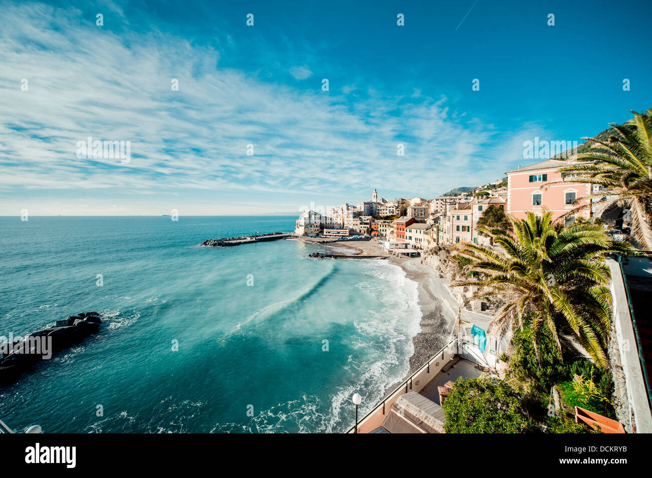 View of Bogliasco, Italy Stock Photo - Alamy