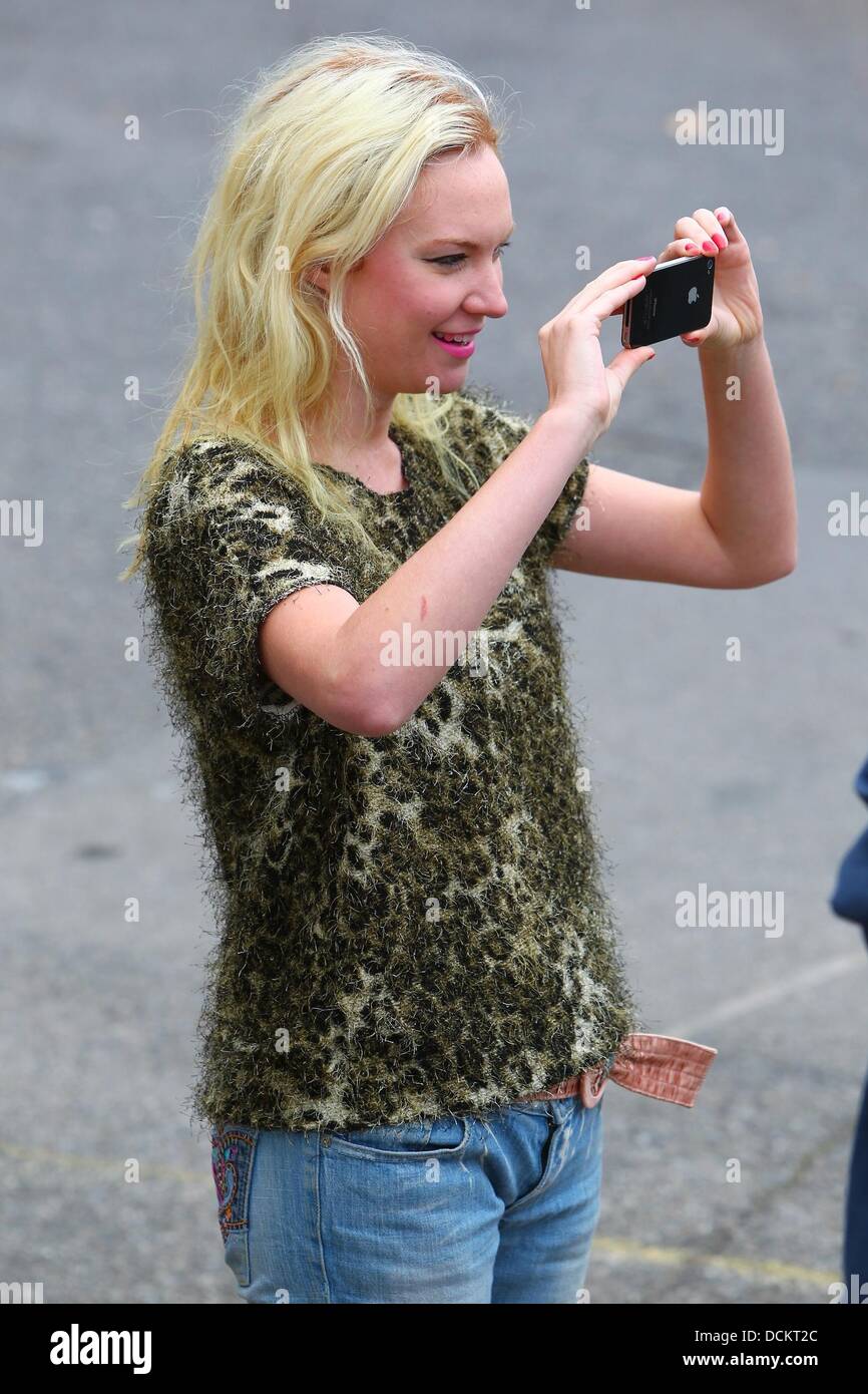 Kitty brucknell at the x factor studios london hi-res stock photography ...