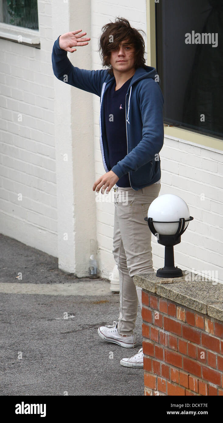 Frankie Cocozza 'X Factor' Finalists and Judges arrive at the studios ...