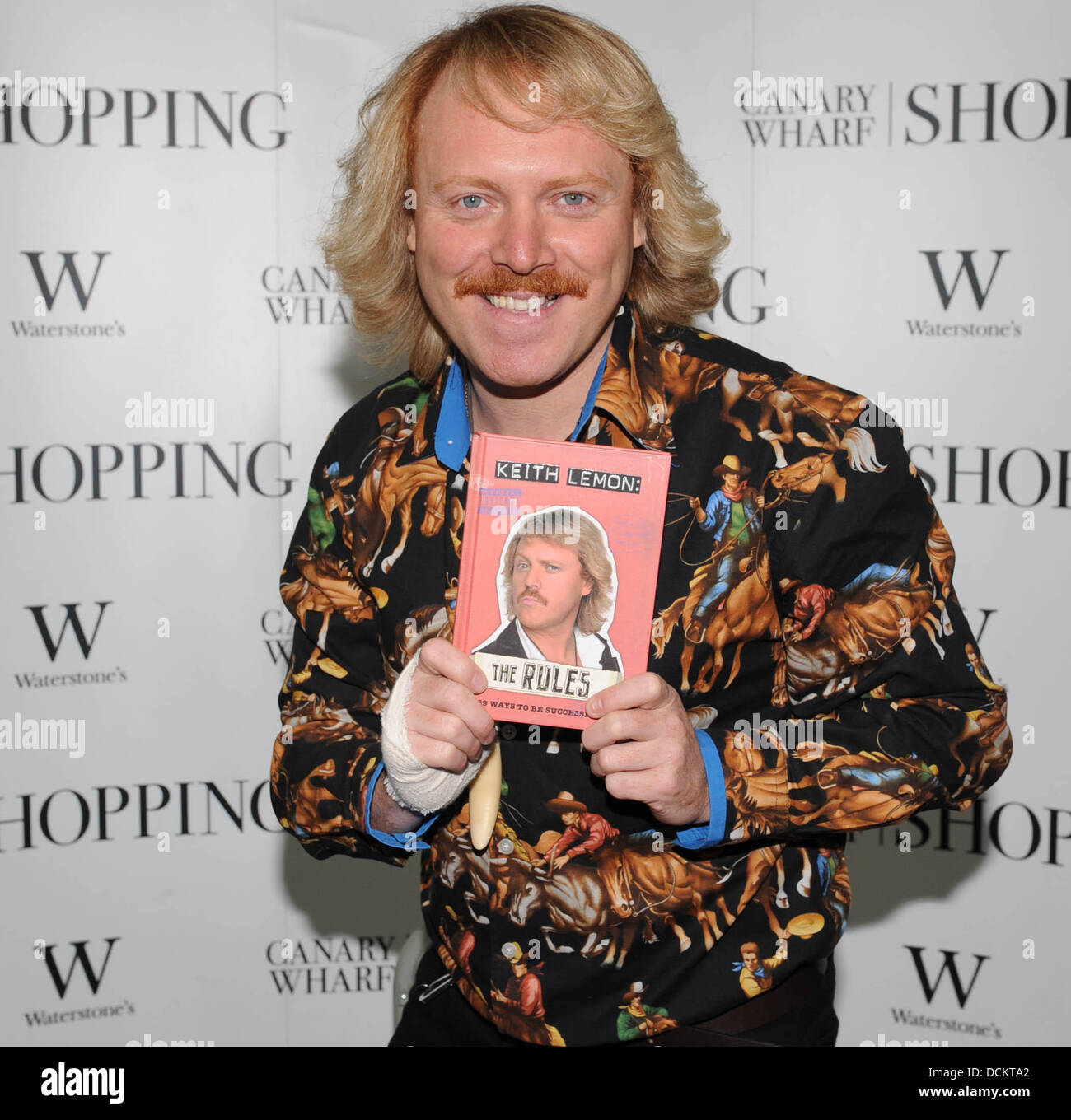 Keith Lemon aka Leigh Francis signs copies of his book 'Keith Lemon ...