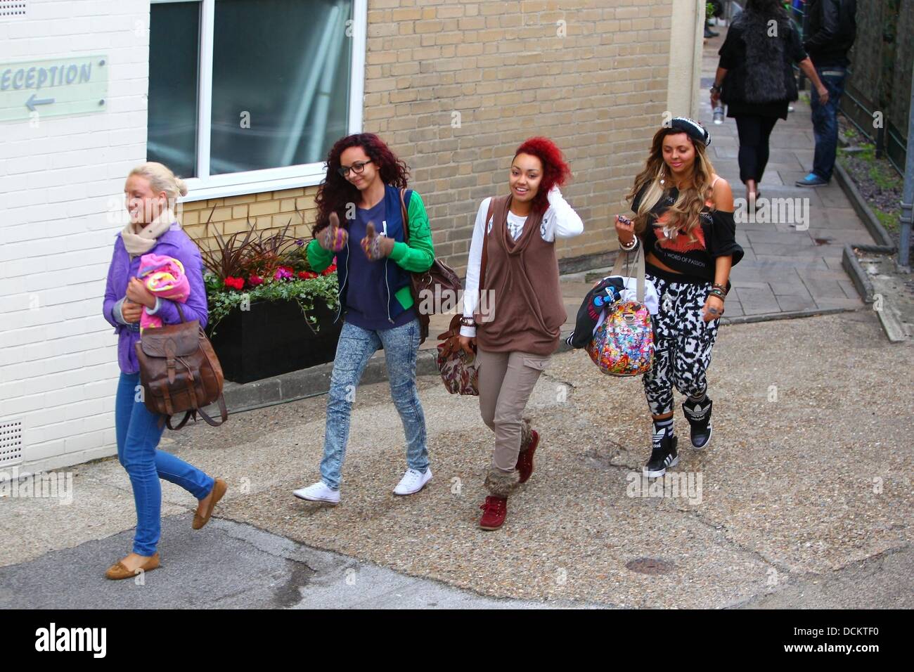 'X Factor' finalists Little Mix (Formerly Rhythmix) arrive at the show ...