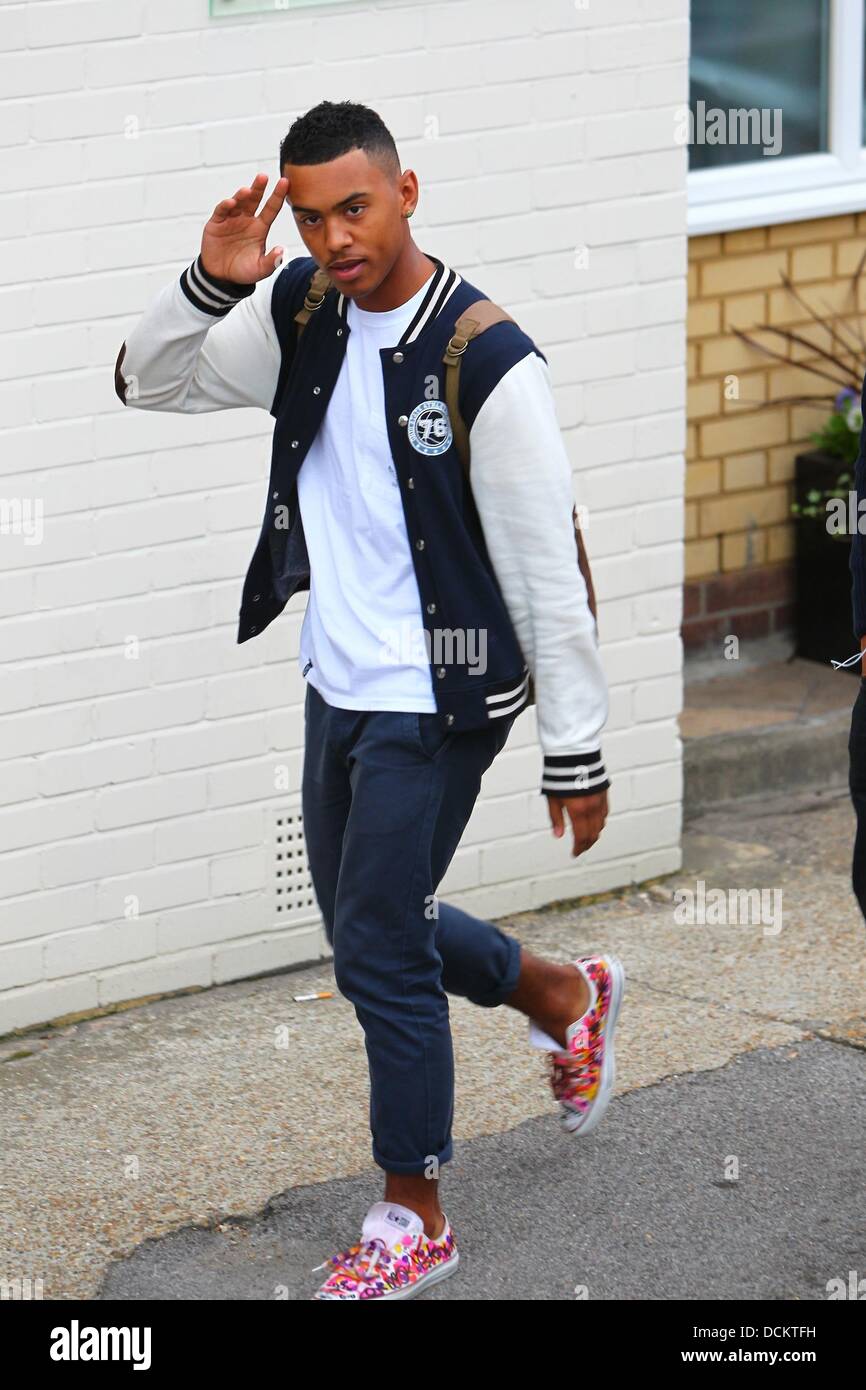 'X Factor' finalist Jordan Higo arrives at the show's studios ahead of ...