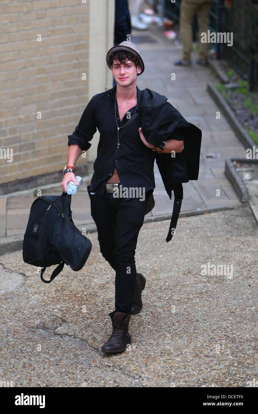 'X Factor' finalist James Michael arrives at the show's studios ahead ...